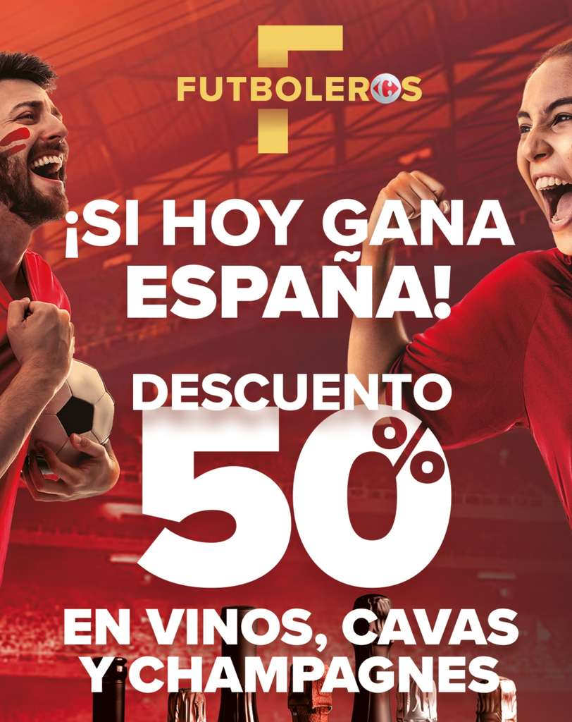 Si Gana España Hoy 15 Junio 50% Descuento en Vinos, Cavas y Champagnes ...